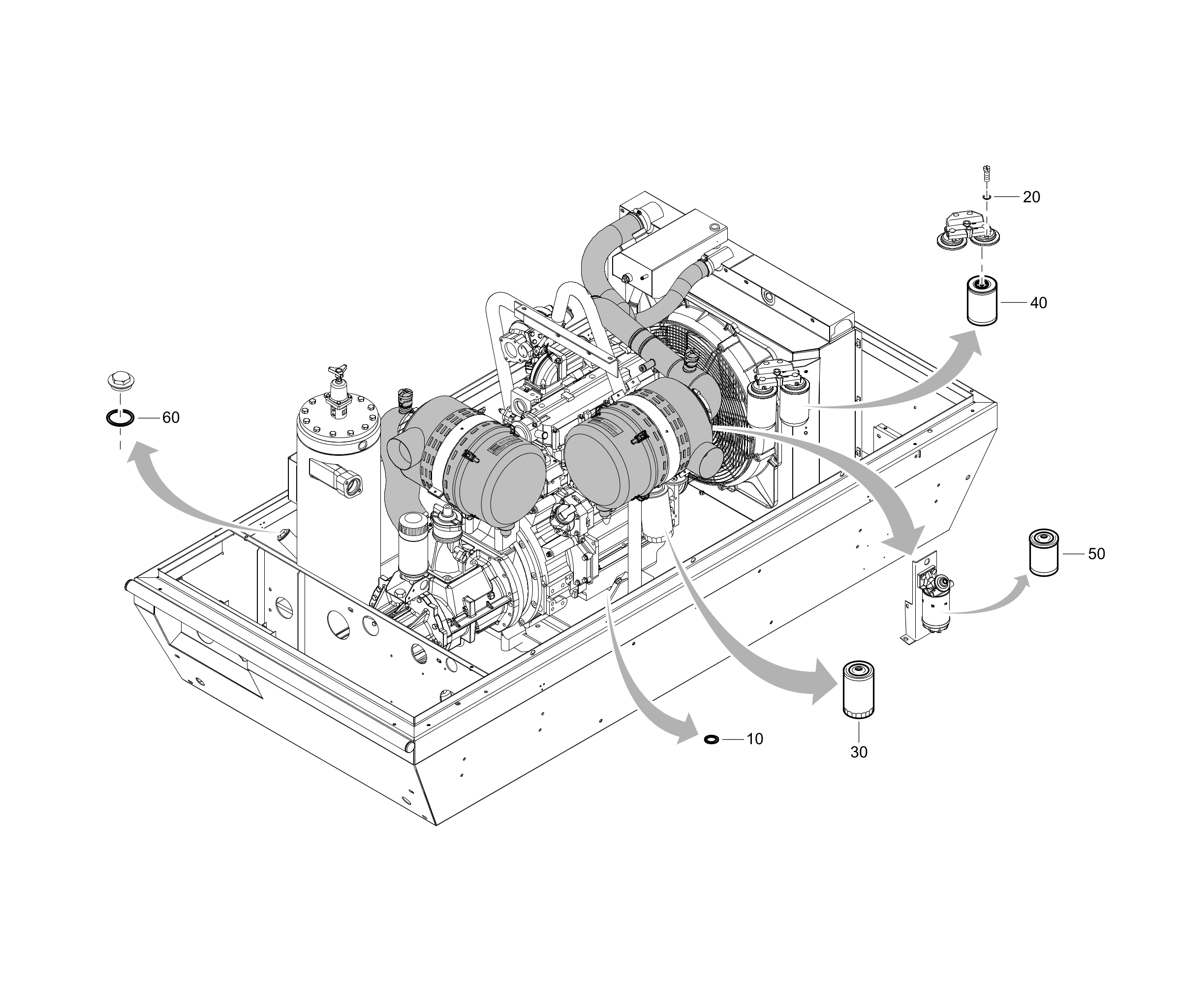 2912449905 500 HRS KIT XAS186C3 - Parts Online