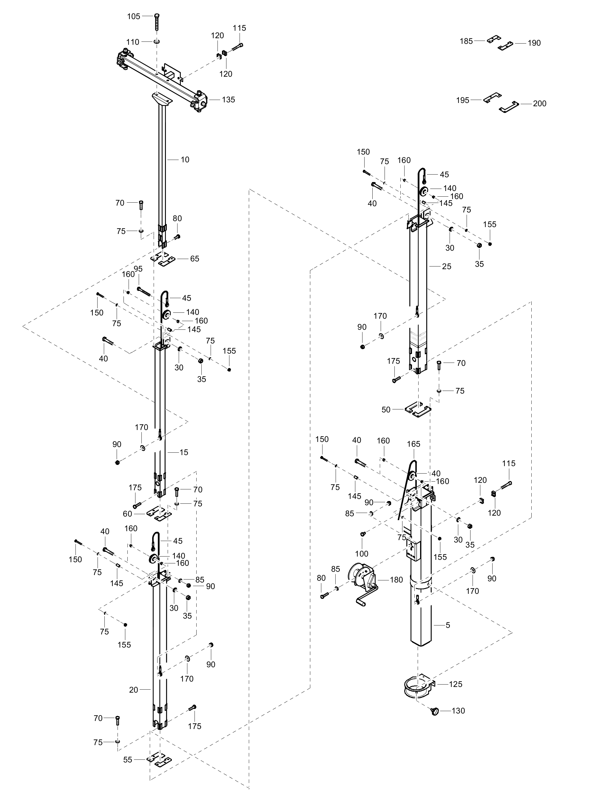 1094210391 MAST ASSY. V4&V5+